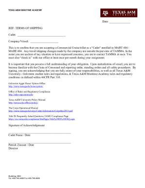 Fillable Online TERMS OF SHIPPING Fax Email Print - pdfFiller