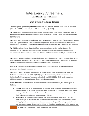 Fillable Online Interagency Cooperative Agreement Fax Email Print ...