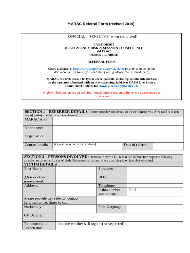 Court Ordered Activity Cafcass Referral Doc Template | pdfFiller