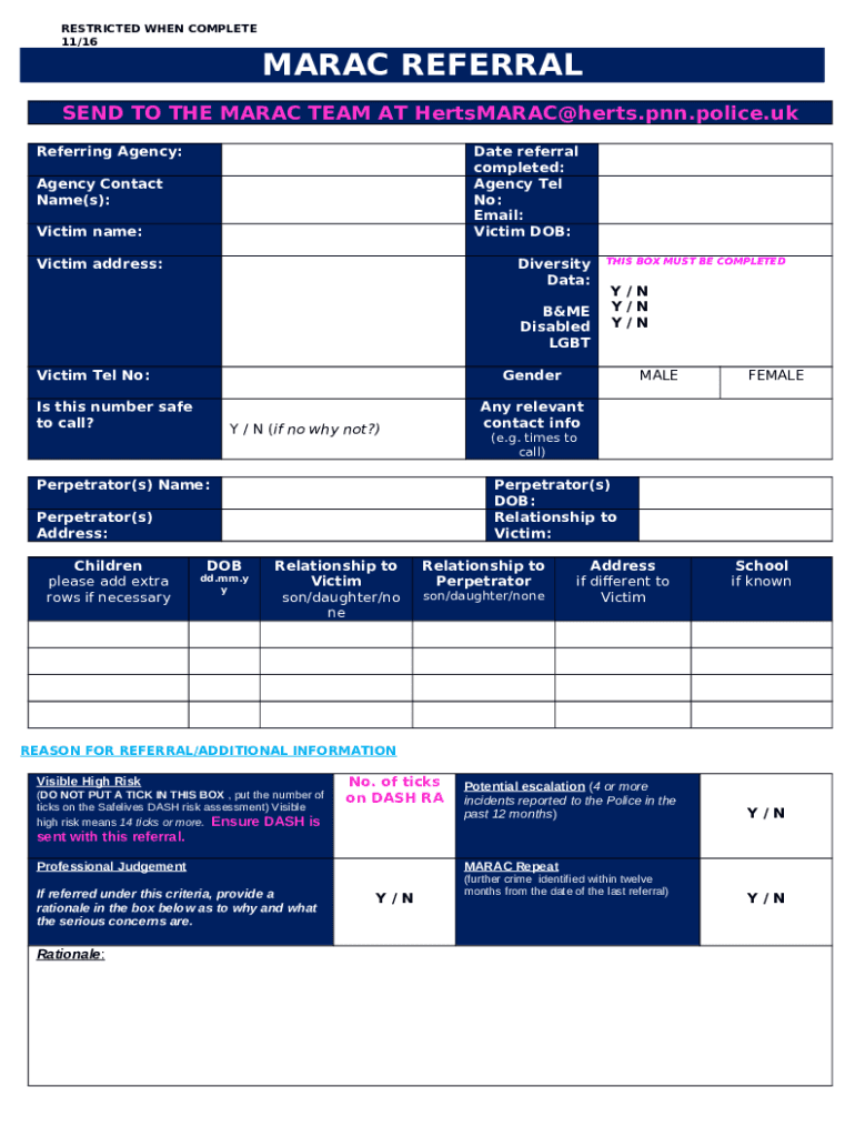 marac-referral- Doc Template | pdfFiller