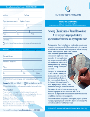 Fillable Online Classification and reporting of severity experienced by ... Fax Email Print ...