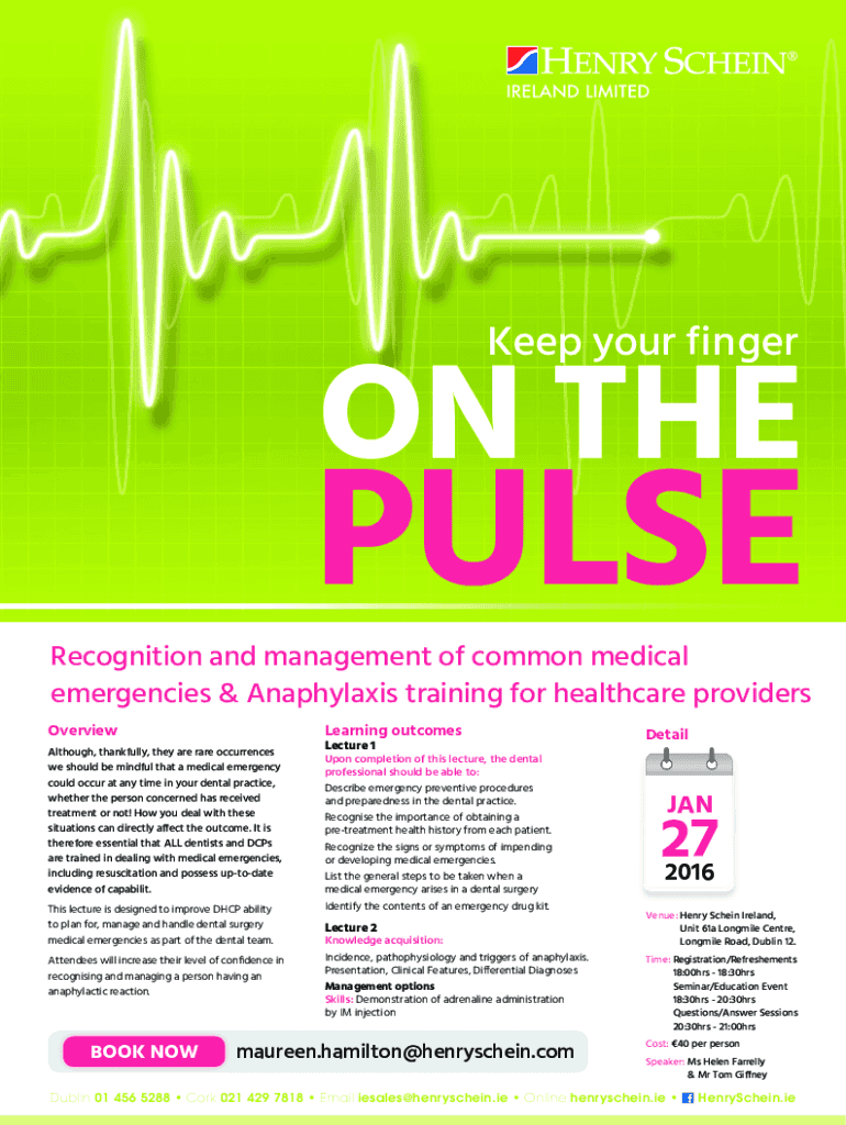 Fillable Online Basic management of medical emergencies: recognizing a ... Fax Email Print ...