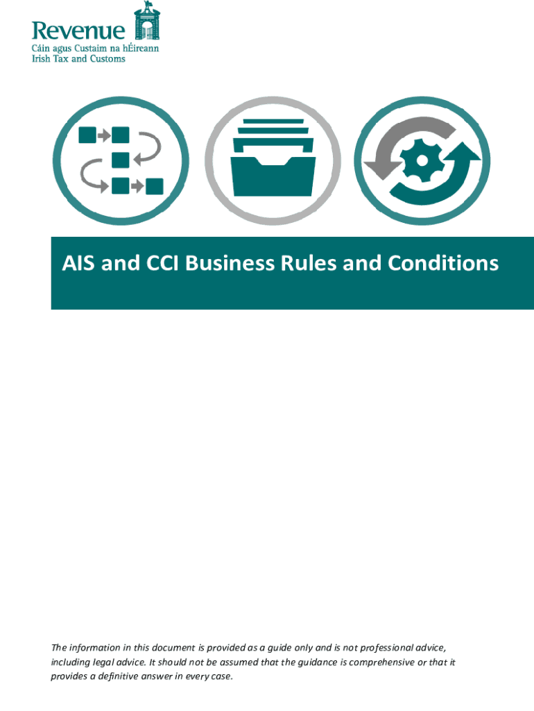 Fillable Online AIS and CCI Business Rules and Conditions. AIS and CCI Business Rules and ...
