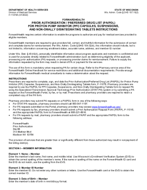 Fillable Online Prior Authorization/Preferred Drug List (PA/PDL) for Proton ... Fax Email Print ...