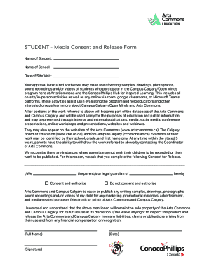 Fillable Online Student - Media Release.ai Fax Email Print - pdfFiller