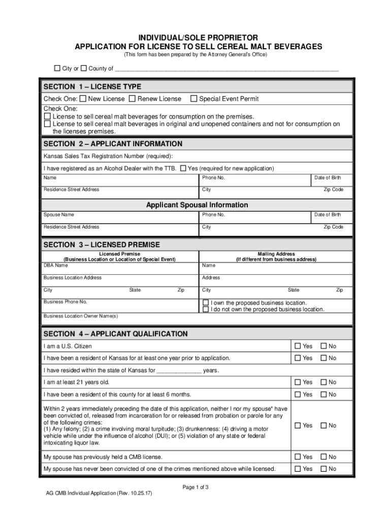 Fillable Online (Individual Application Form) APPLICATION FOR LICENSE ...