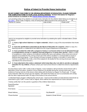 Fillable Online sbo nn k12 va THIS COMPLETED FORM TO YOUR LOCAL SCHOOL ...