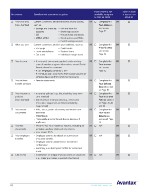 Fillable Online Financial Plan Data Collection Form Fax Email Print ...