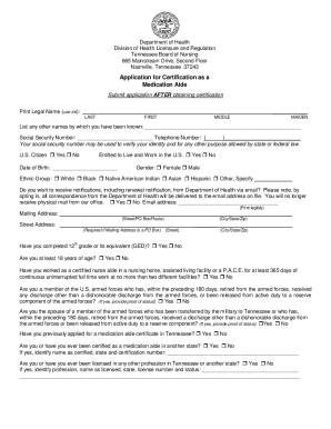 Fillable Online State of tennessee nursing license verification Fax ...