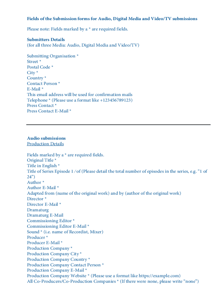 Fillable Online Preliminary Information Forms Fax Email Print - pdfFiller