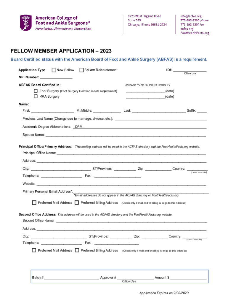 Fillable Online Information and Requirements For Board Certification ...