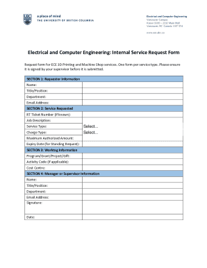 Fillable Online engservices-ece sites olt ubc Internal Service Request ...