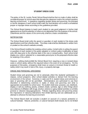 Fillable Online A Guide for SMP Schools / Student Dress Code Fax Email Print - pdfFiller
