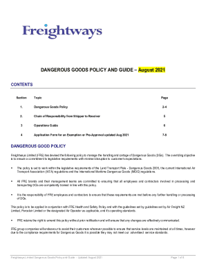 Fillable Online When the Shipper's Declaration for Dangerous Goods is ...