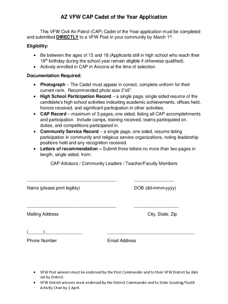 Fillable Online Civil Air Patrol Officer Certificate Fax Email Print ...
