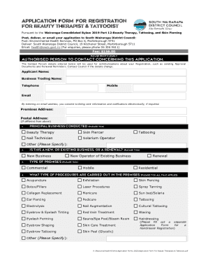 Fillable Online swdc govt Beauty Service Client Application Form ...