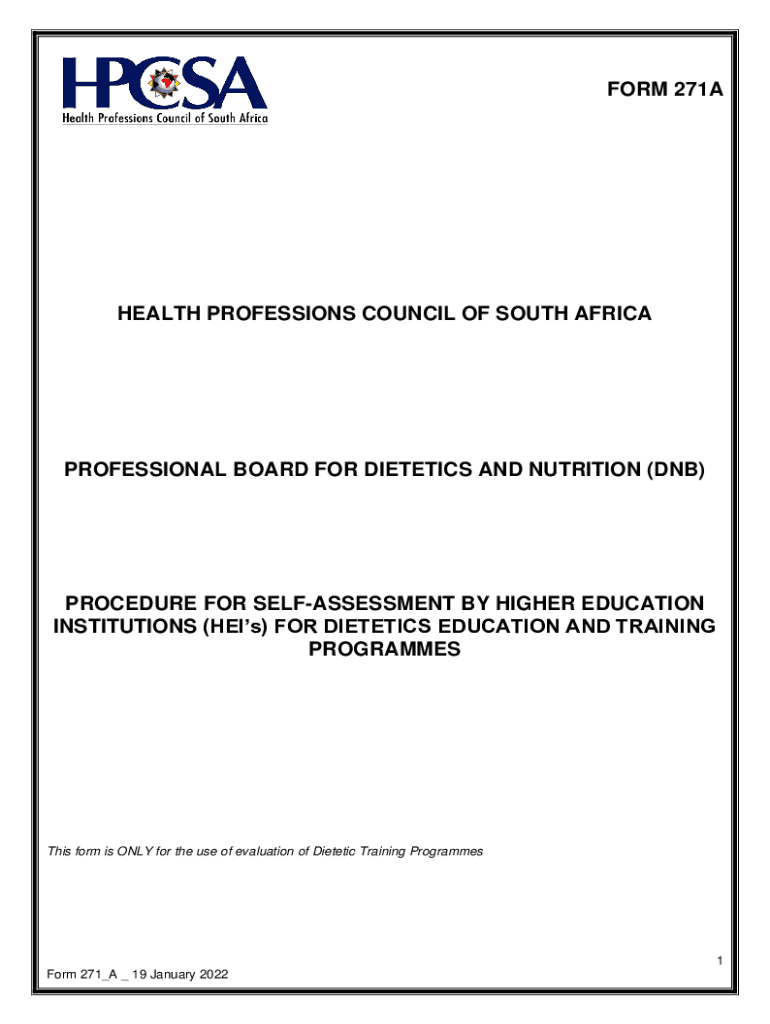 Fillable Online FORM 271A Fax Email Print - pdfFiller