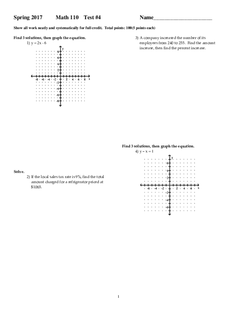 Fillable Online Past Departmental Final Exams - Math - Queens College ...