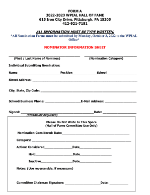 Fillable Online ALL INFORMATION MUST BE TYPE WRITTEN. Fax Email Print ...