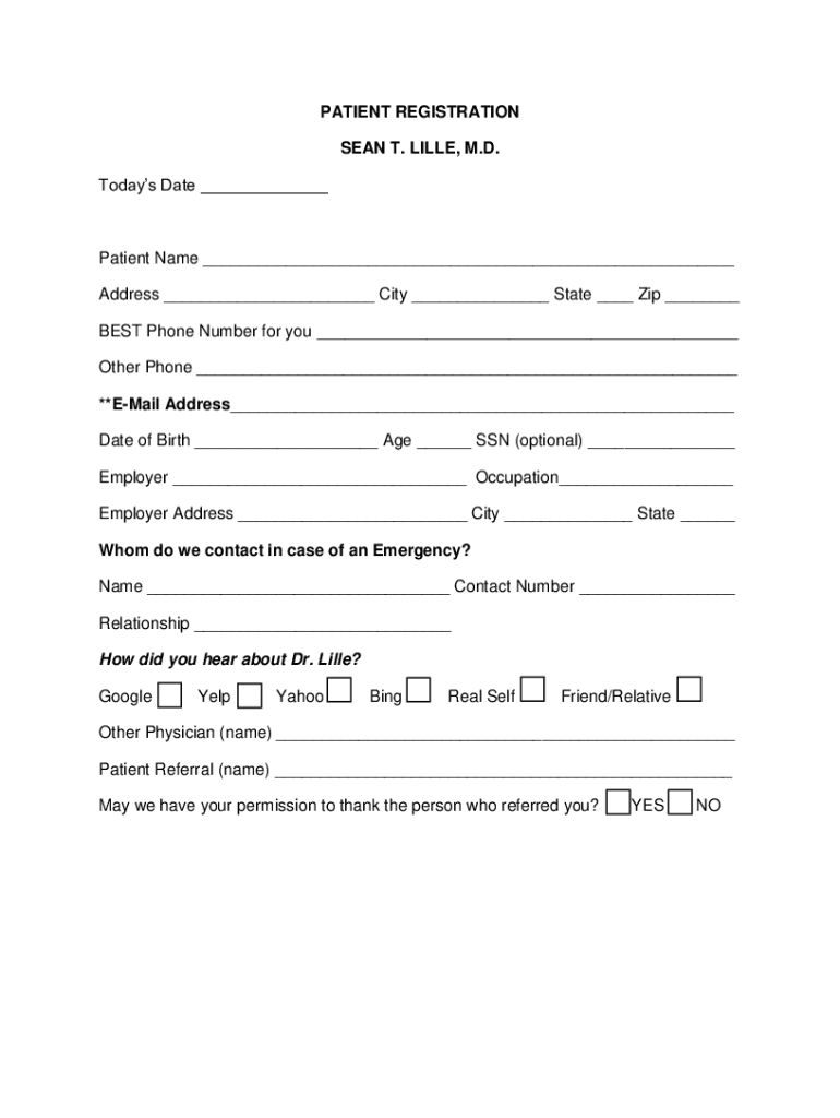 Fillable Online Plastic Surgery Patient Forms Scottsdale Fax Email ...