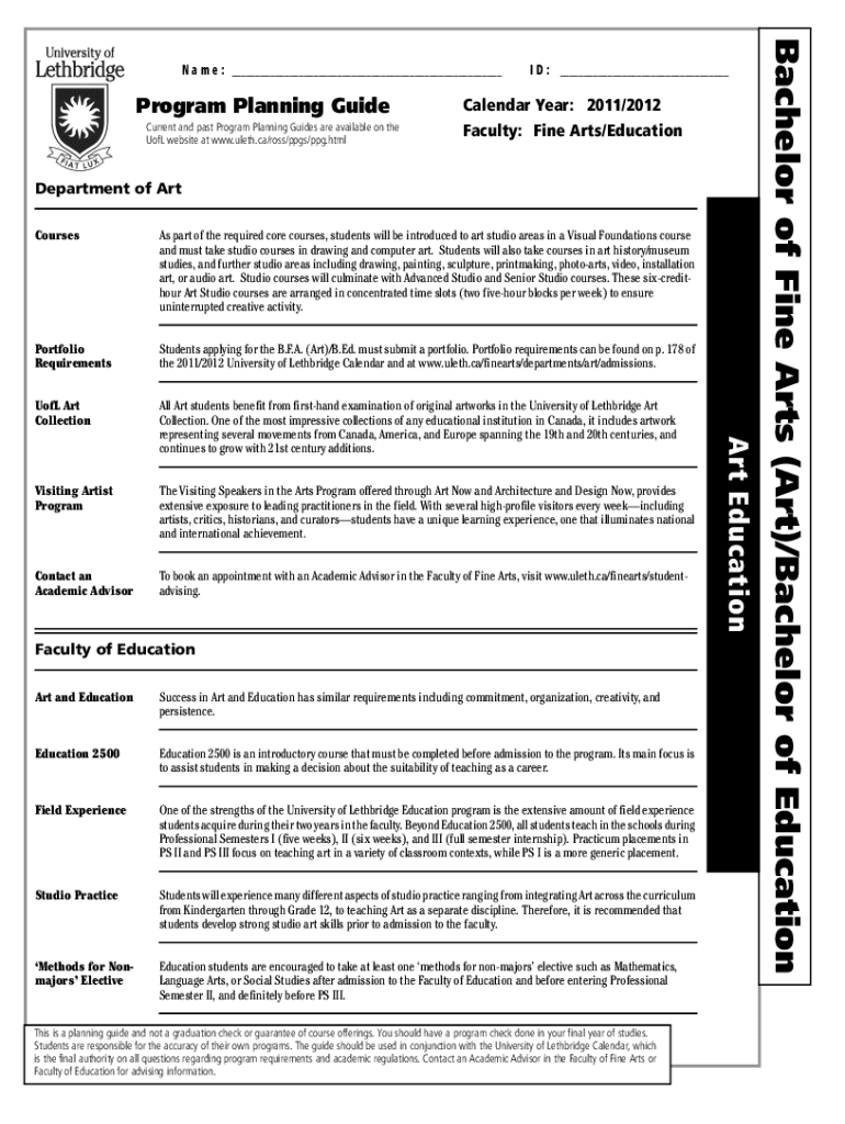 Fillable Online Program Planning Guides Fax Email Print - pdfFiller