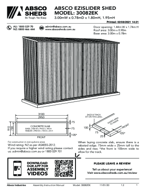 Fillable Online Absco Sheds Assembly App on the App Store Fax Email ...