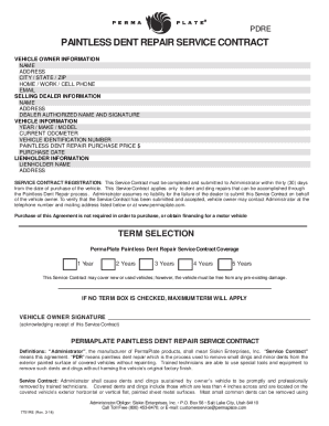 Fillable Online Dealership Vehicle Protection Plans Fax Email Print ...