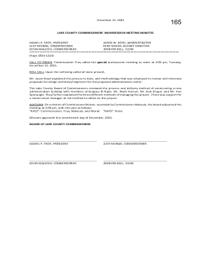 Fillable Online KEVIN MALECEK, COMMISSIONER Fax Email Print - pdfFiller