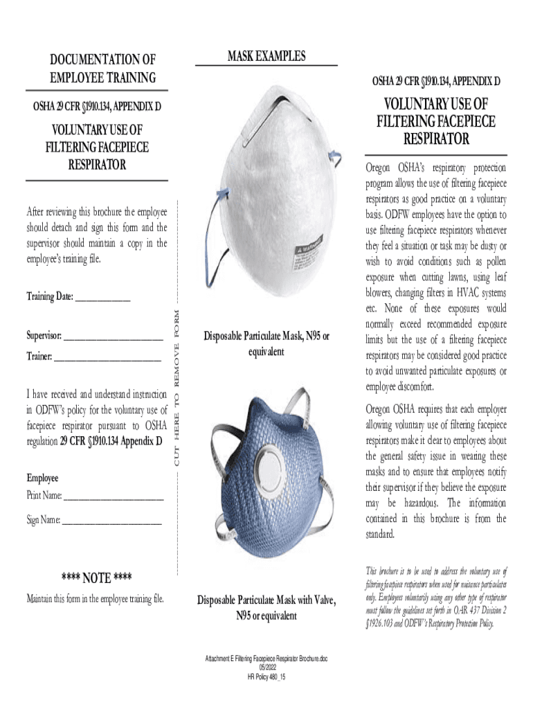 Fillable Online OSHA's Final Rule on Assigned Protection Factors for ...