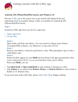 Fillable Online The Libby App - A New Way to Borrow Digital Books Fax ...