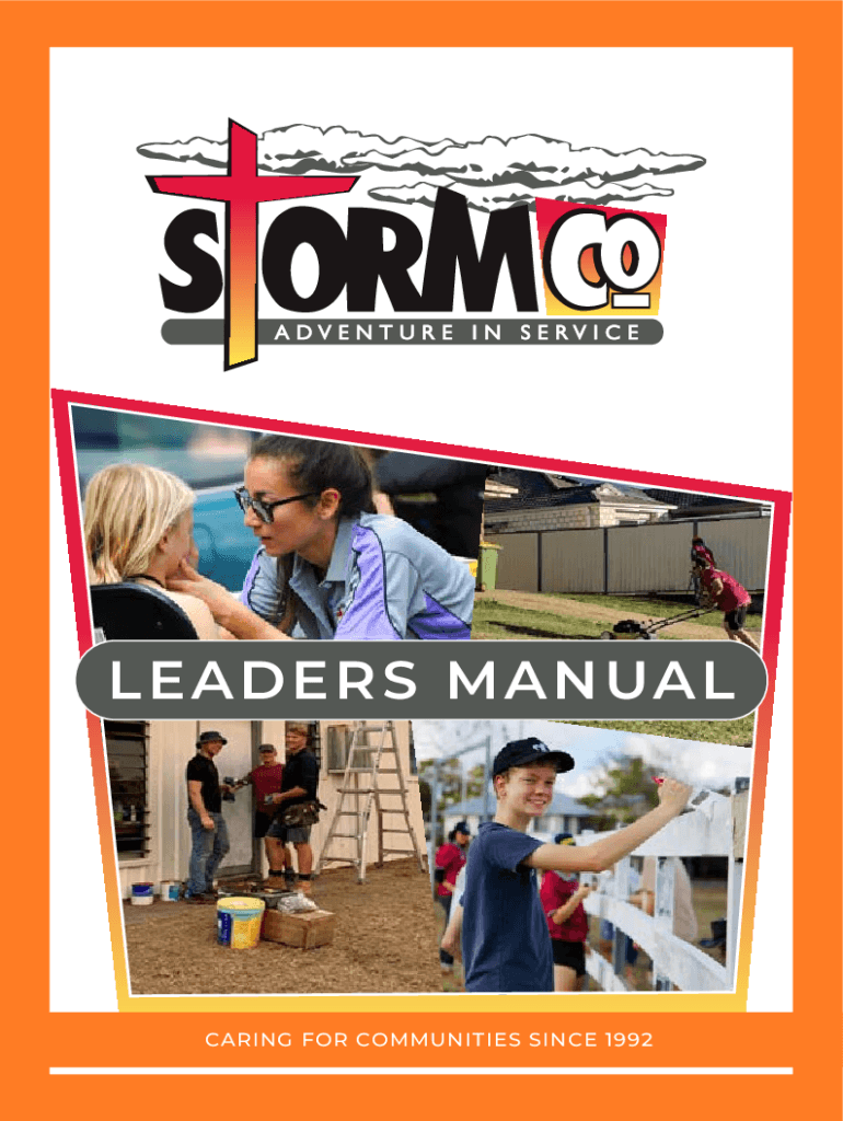 Fillable Online STORMCo LEADERS MANUAL Fax Email Print - pdfFiller