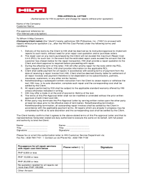 Fillable Online SAMPLE PRIOR AUTHORIZATION LETTER FOR THE S- ... Fax Email Print - pdfFiller