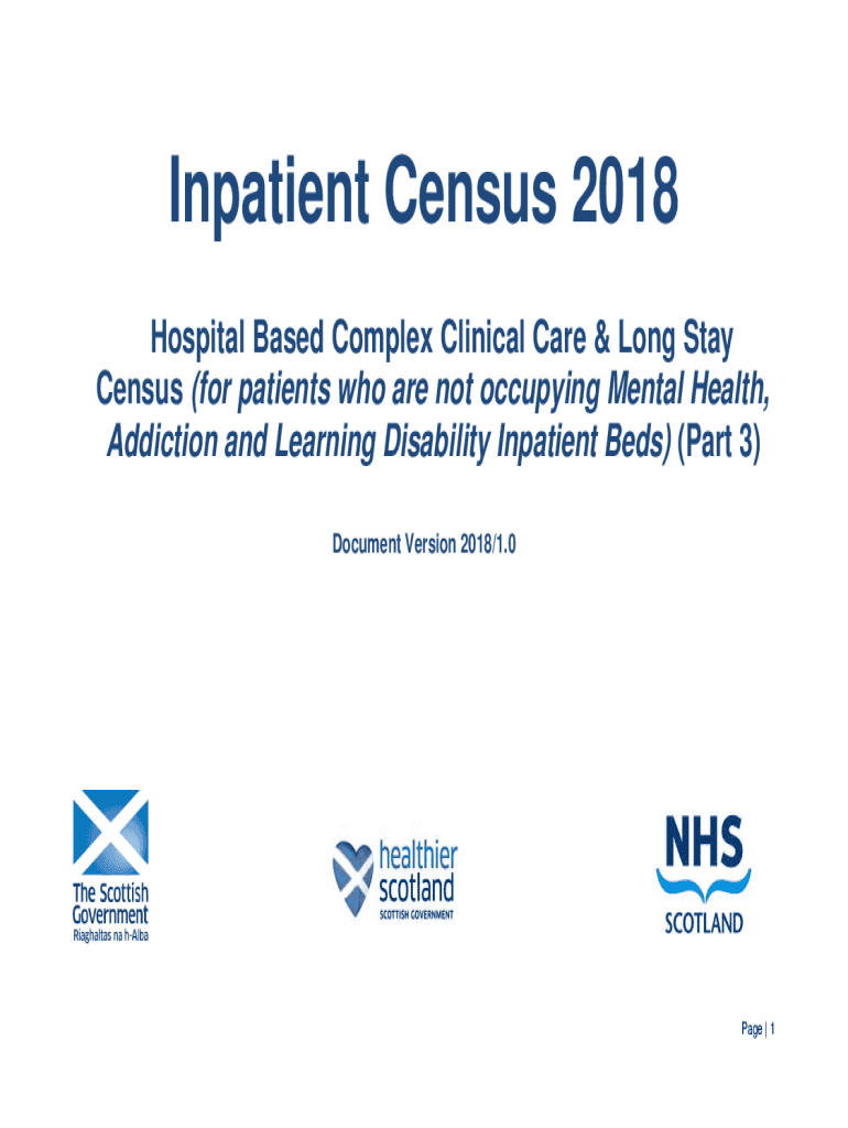 Fillable Online The Spreadsheet Template for the main census, Hospital ...