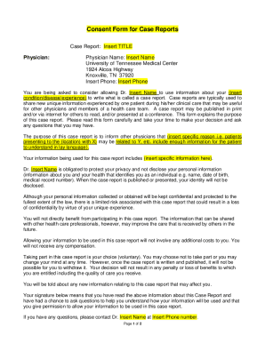 Fillable Online gsm utmck consent form for case reports Fax Email Print ...