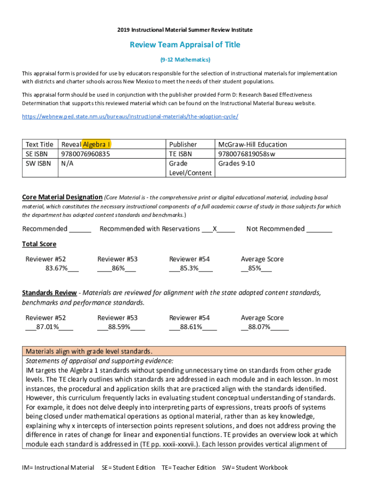 Fillable Online How Instructional Materials Are Used and Supported in ... Fax Email Print ...