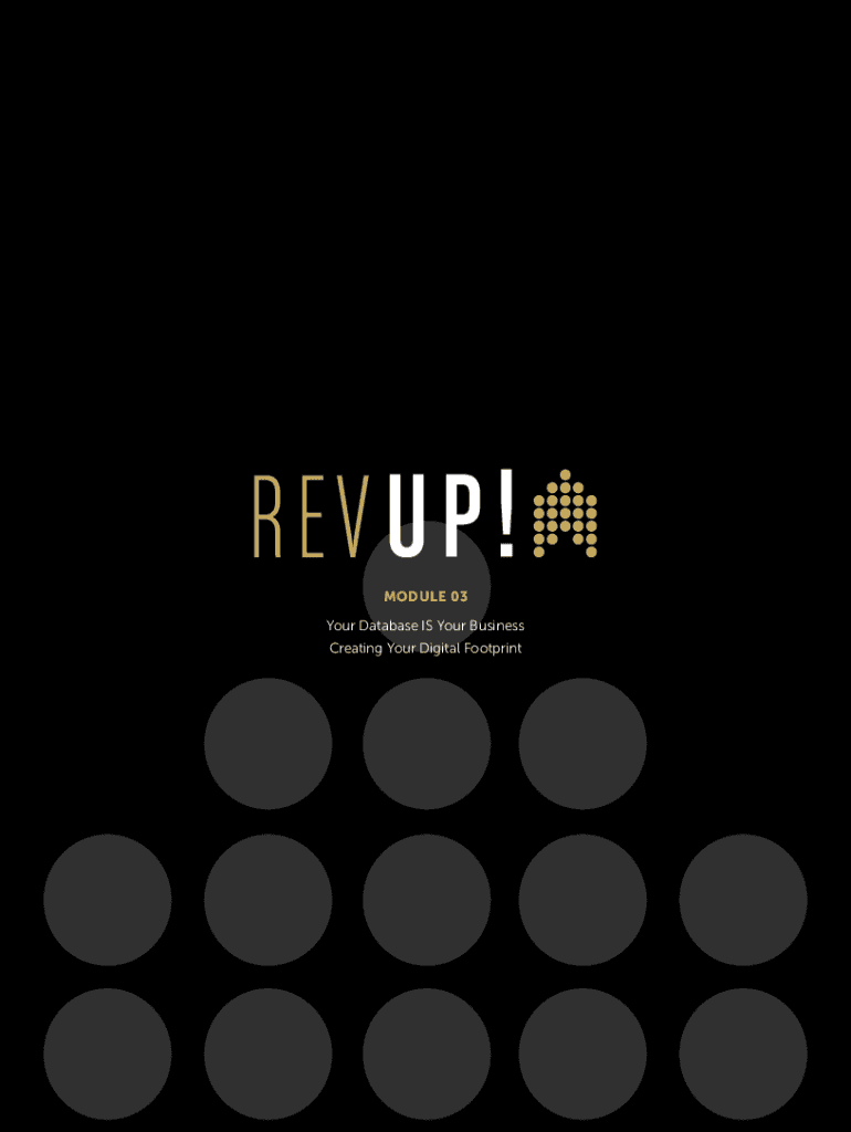 Fillable Online MODULE 03 Your Database IS Your Business Creating ...