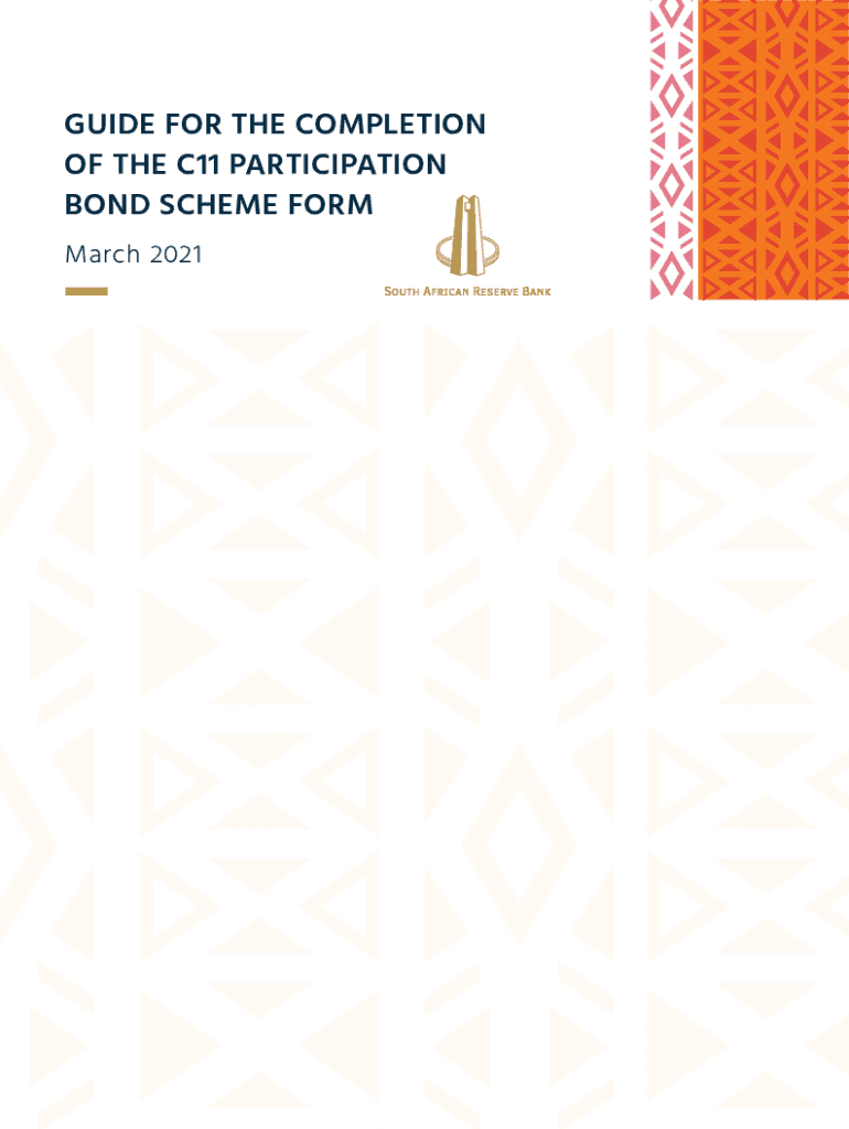 Fillable Online Guide for the completion of the C11 participation bond ...