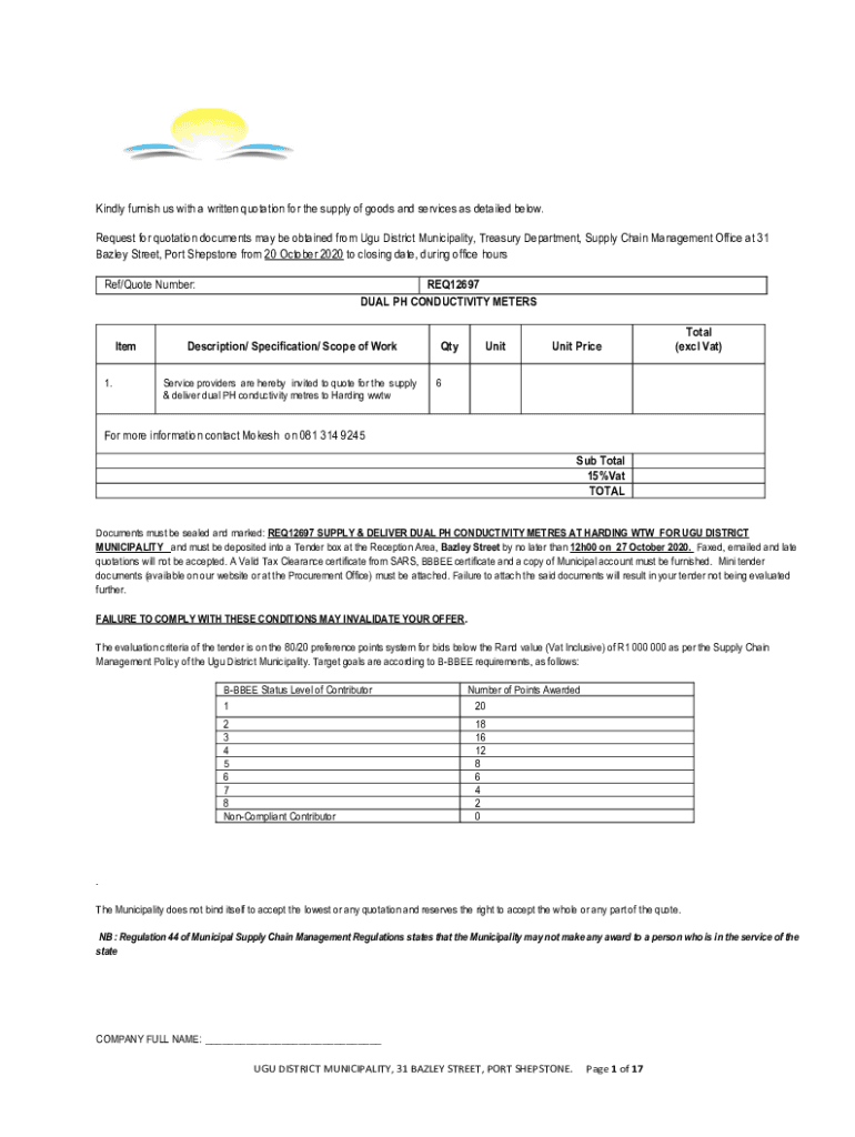 Fillable Online ugu gov Fillable Online ugu gov Page 1 of - Ugu ...