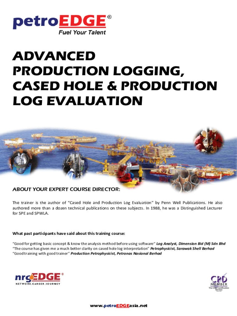 Fillable Online Advanced Production Logging Service and Tools ... Fax ...