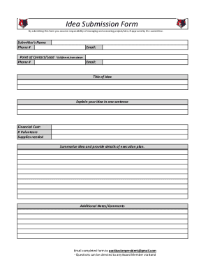 Fillable Online Templates: Idea submission form and hackathon posters ...