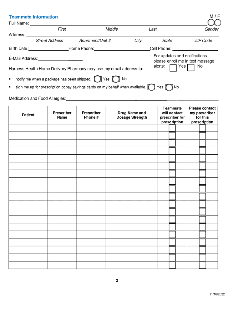 Fillable Online Teammate Enrollment Form - Roper St. Francis Healthcare ...