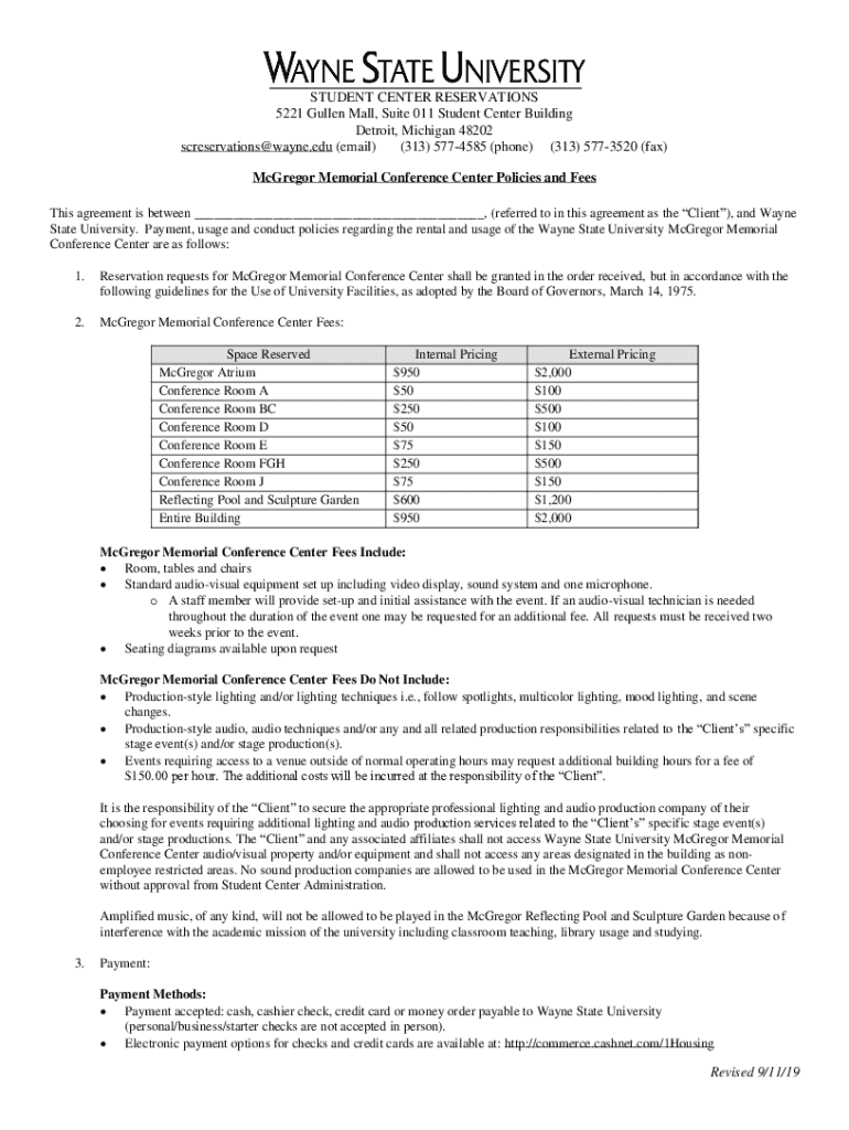 Fillable Online Student Center - Wayne State University Fax Email Print - pdfFiller