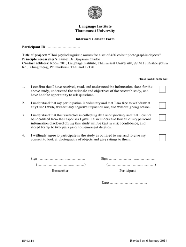 Fillable Online reshare ukdataservice ac Thai Norms for Name, Image ...