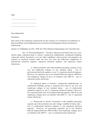 Fillable Online Dear Madam/Sir: Greetings! This refers Fax Email Print - pdfFiller