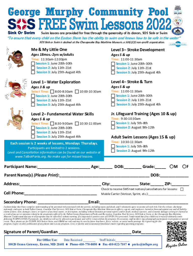 Fillable Online Age: DOB: Grade: M F Parent ... Fax Email Print - pdfFiller