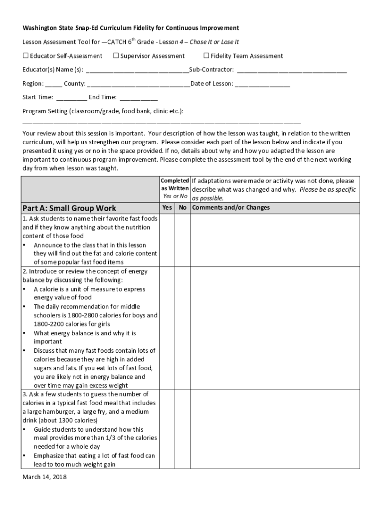 Fillable Online extension wsu Washington Statewide Early Learning Needs ...