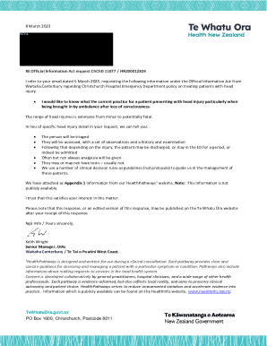 Fillable Online Making official information requests - A guide for ...