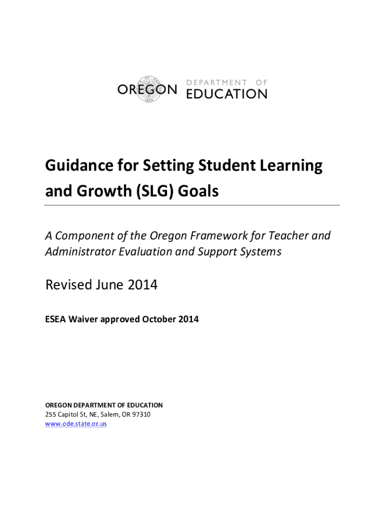 Fillable Online Educator Effectiveness Toolkit - Student Learning and Growth Fax Email Print ...