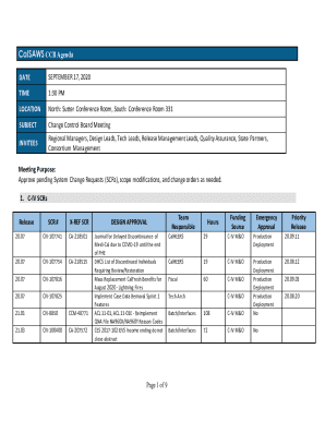 Fillable Online Change Control Board Fax Email Print - pdfFiller