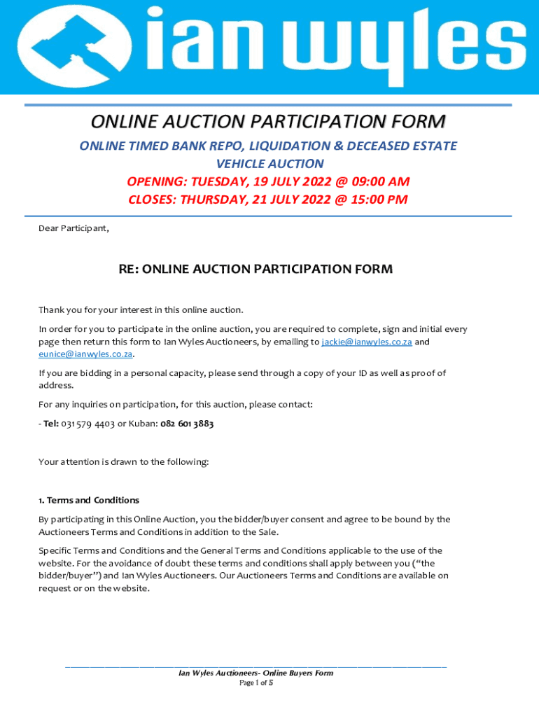 Fillable Online Pre-Auction Process - What is the process for property ...